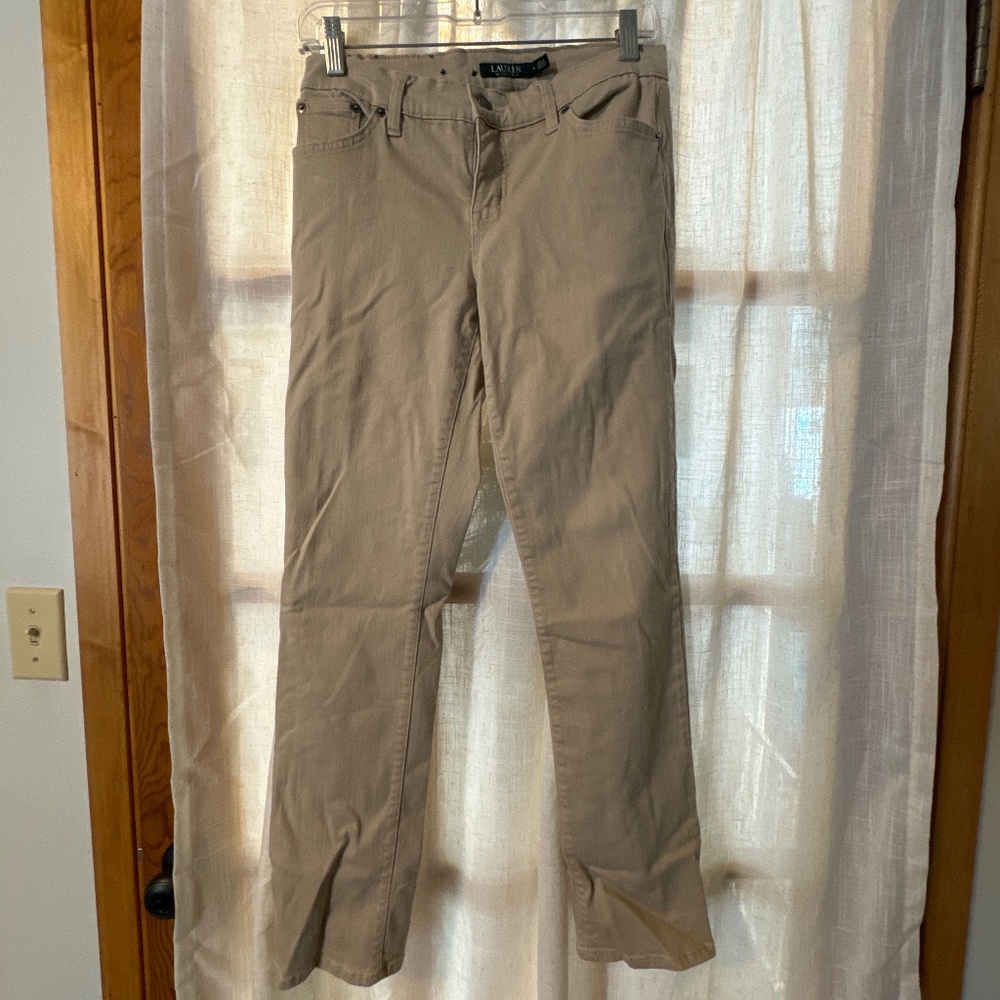 Lauren Ralph Lauren Modern Straight Jeans- Color Beig… - Gem
